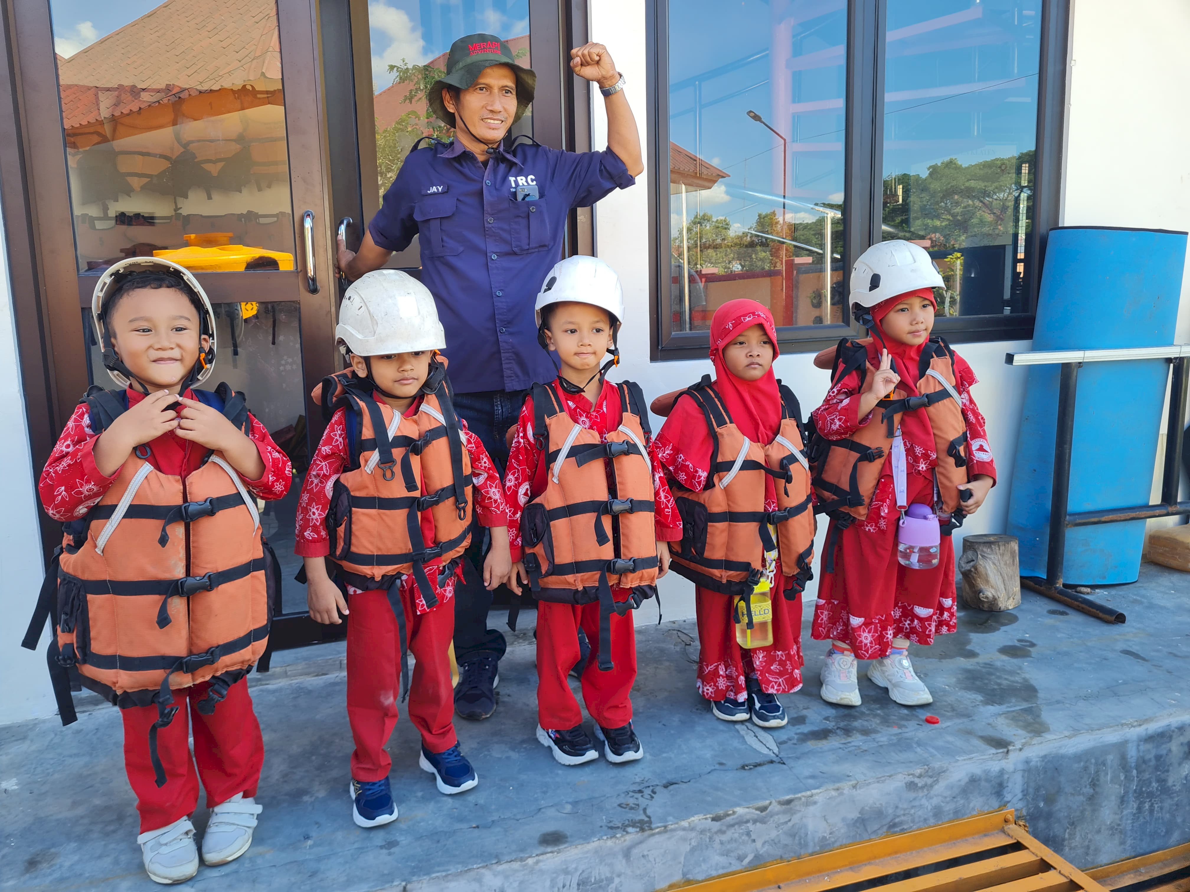 Kunjungan Edukasi Bencana dari TK Al Amin Wonosari - Kabupaten Klaten